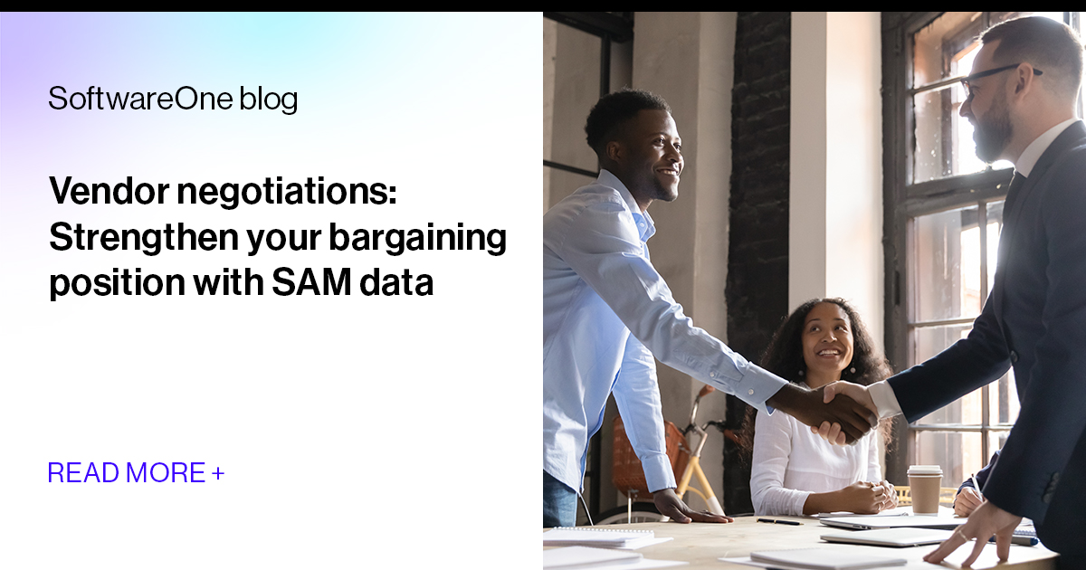 Vendor Negotiations | SoftwareOne blog