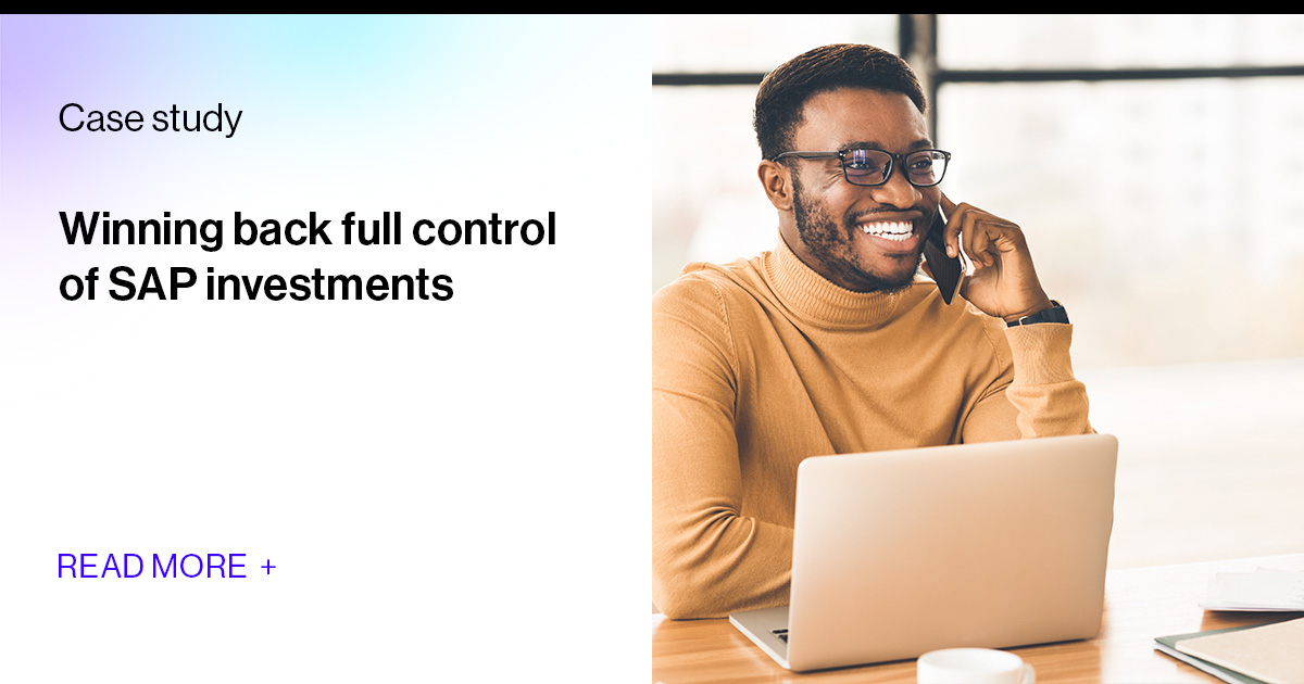 Winning back full control of SAP licensing & successfully run an SAP audit | SoftwareOne case study