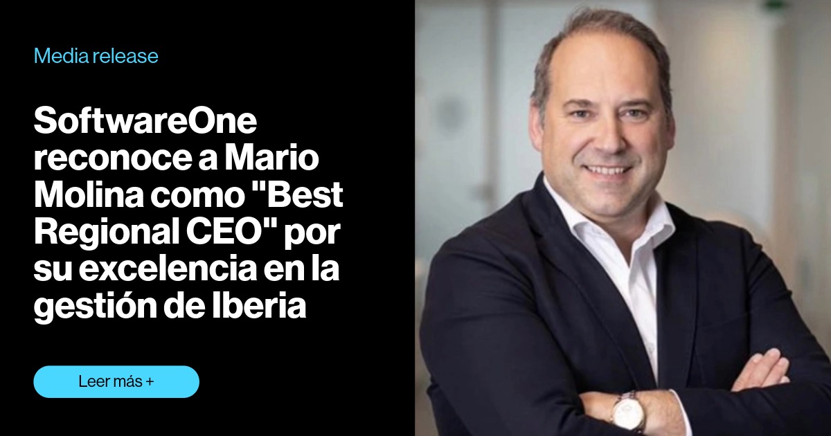 SoftwareOne Names Mario Molina "Best Regional CEO" for Excellence in ...
