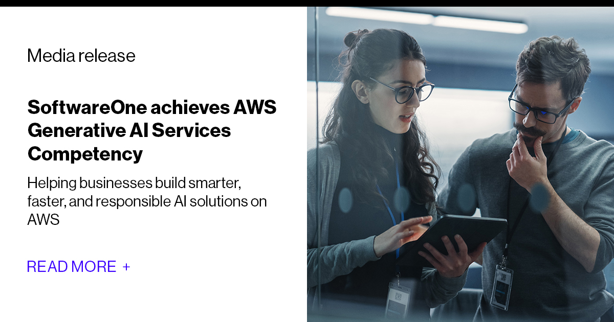 SoftwareOne achieves AWS Generative AI Services Competency | SoftwareOne media release