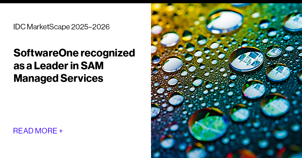 SoftwareOne Named Leader in IDC SAM MarketScape | SoftwareOne media release