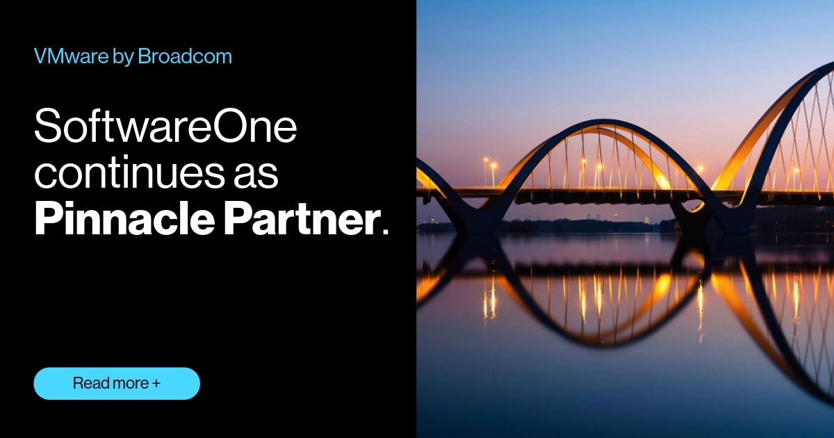 VMware by Broadcom Pinnacle Partner status | SoftwareOne media release